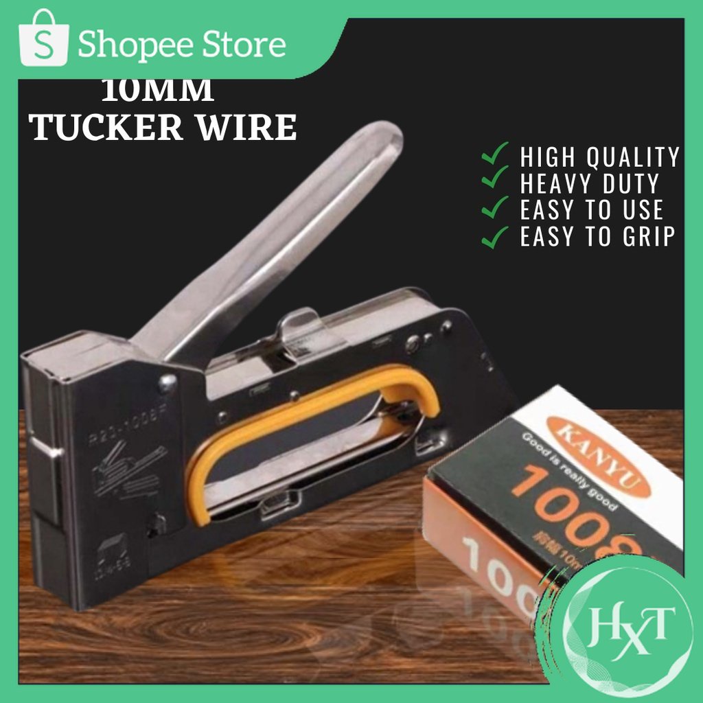 HXT Heavy Duty Staple Gun Tacker / Tucker Gun and Staple /Stapler Heavy ...