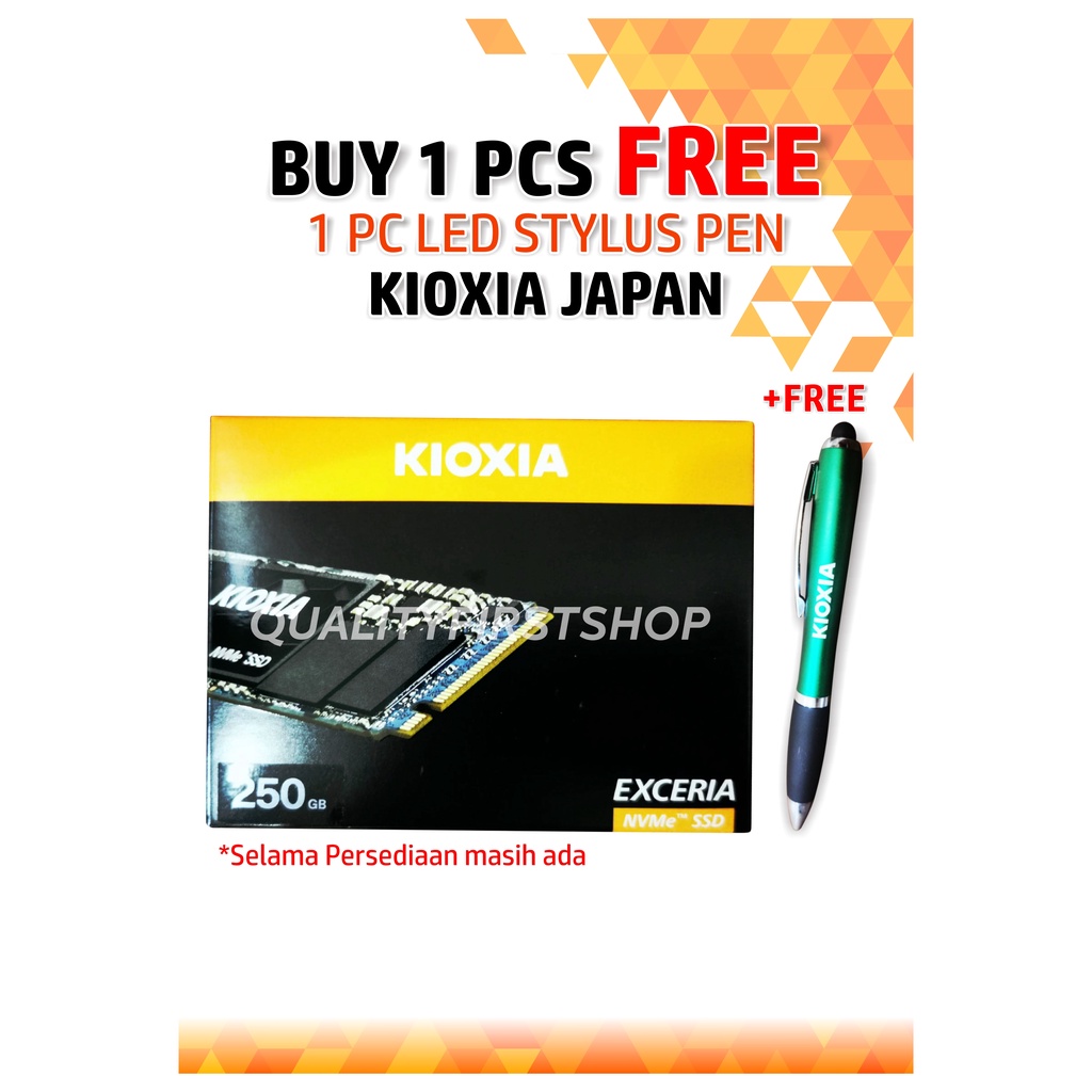 Ssd NMVE M.2 2280 Kioxia (TOSHIBA) Exceria 250GB Original | Shopee ...