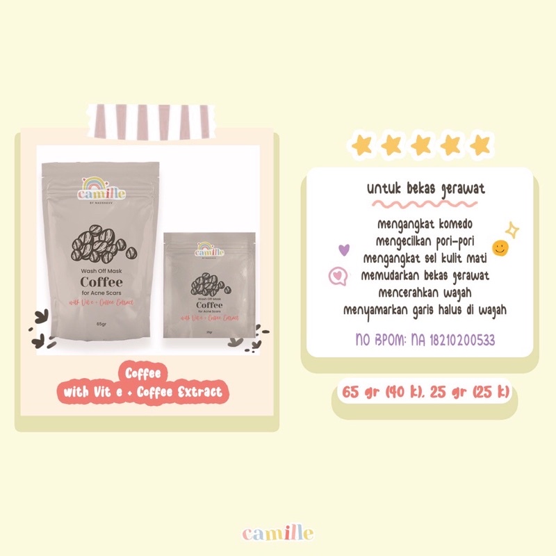 25gram BPOM APPROVED CAMILLE Mask | Shopee Philippines