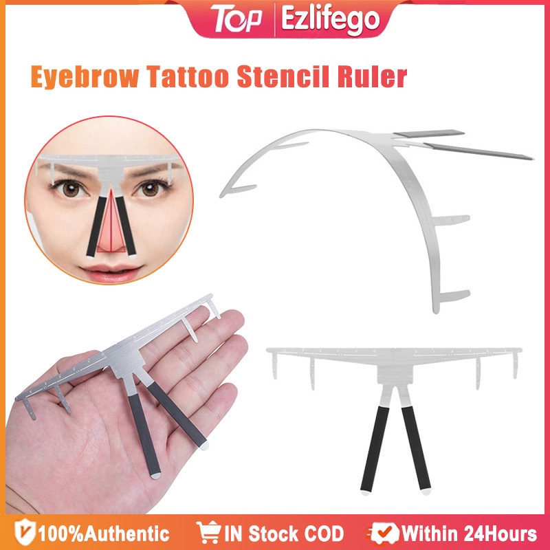 Eyebrow Tattoo Stencil Ruler Template Three-Point Positioning Ruler ...