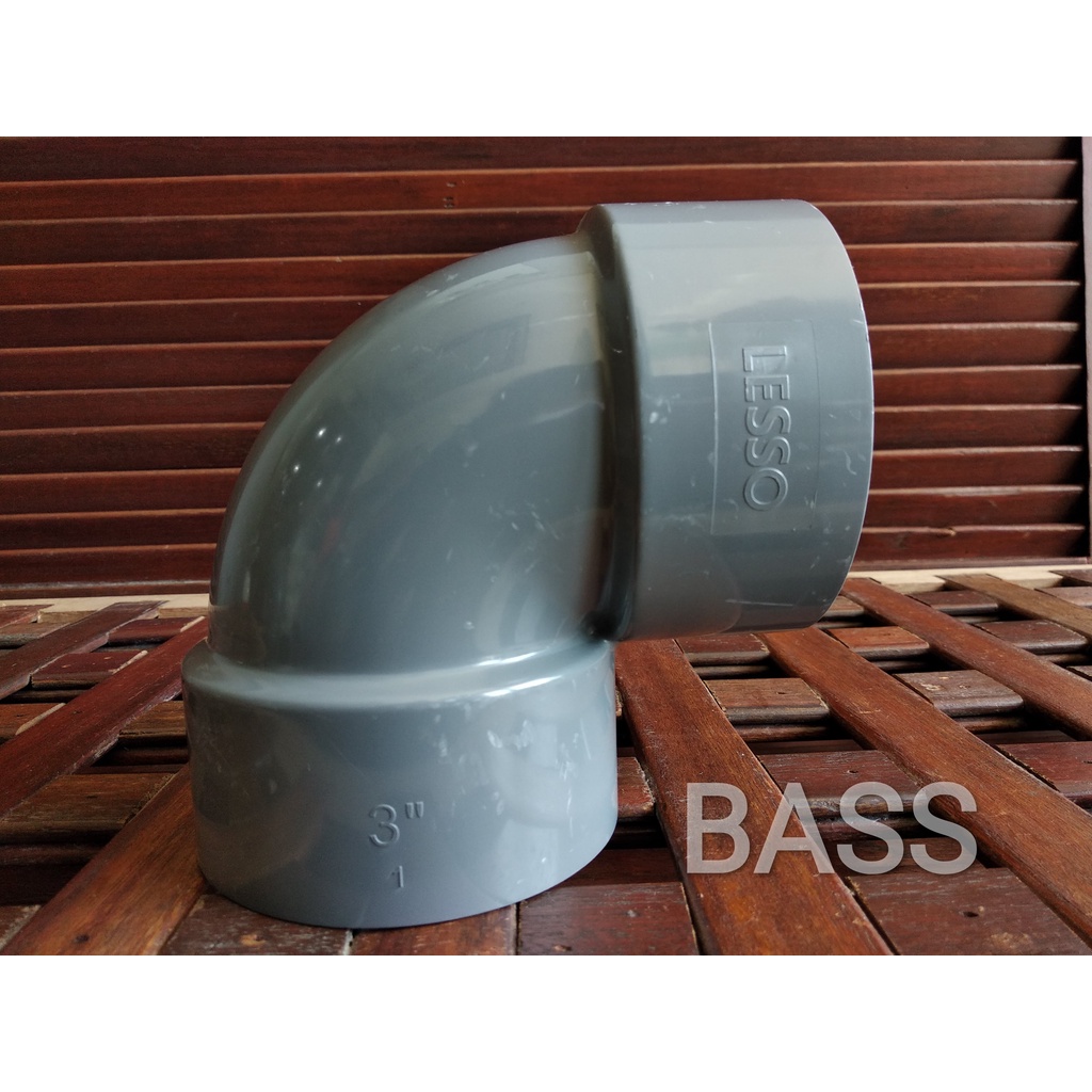 Elbow PVC LESSO D 90* 3" inch Knee Keni PVC Pipe Connection Fittings ...