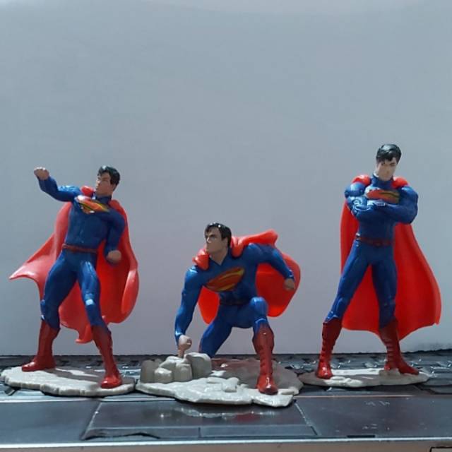 Selling ACTION FIGURE SUPERMAN cake topper Unit Miniature Display cake ...