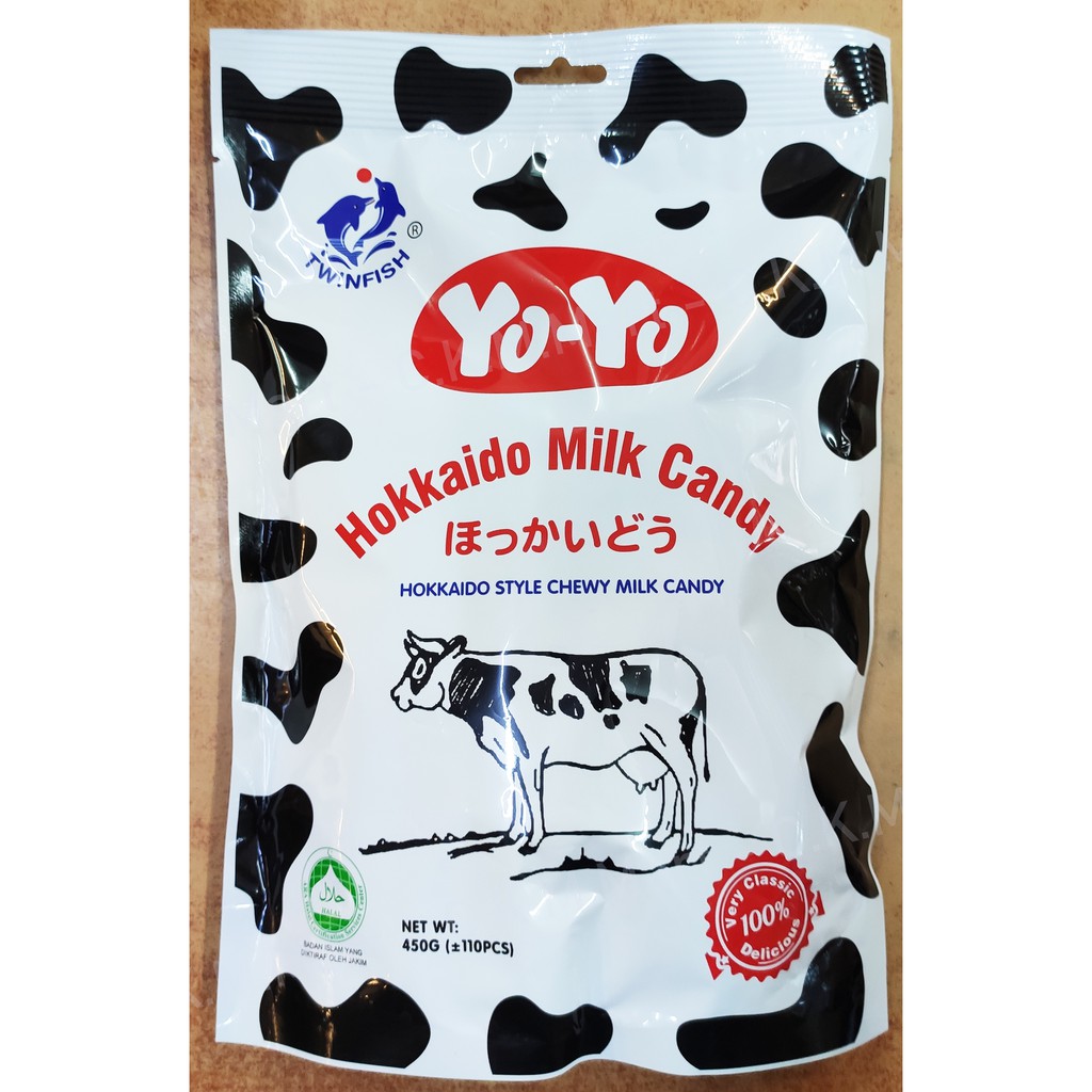 TWINFISH 450G Yu-Yu Hokkaido Milk Candy/Hokkaido Style Chewy Milk Candy ...