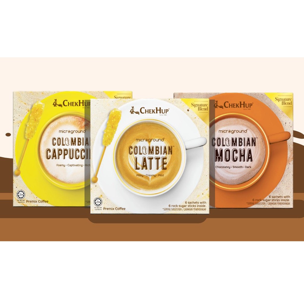 Chek Hup Colombian Coffee (Mocha, Latte, Cappucino) | Shopee Philippines