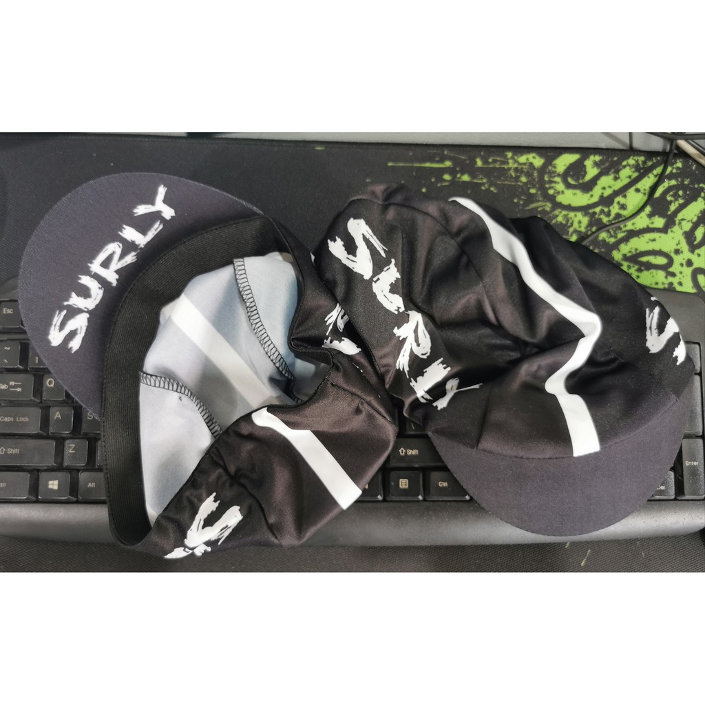 Surly Cycling Cap for Cyclists & bicycle riders Black with White accent ...