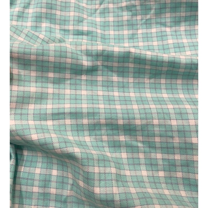 Green checkered fabric with white stripes | Shopee Philippines