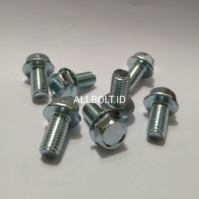 Bolt 12 cap bolt flange bolt 12 / 8mmx15mm (5 pieces) | Shopee Philippines