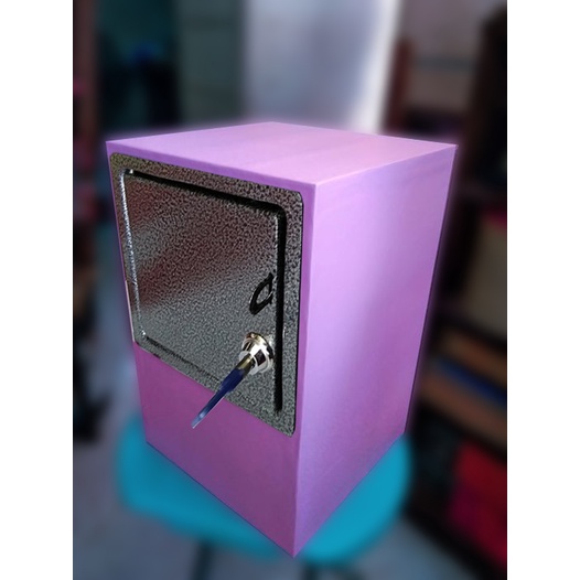 Mini Vault Alkansya PINK with 1 KEY or 2 KEYS(Extra Key) DIRECT ...