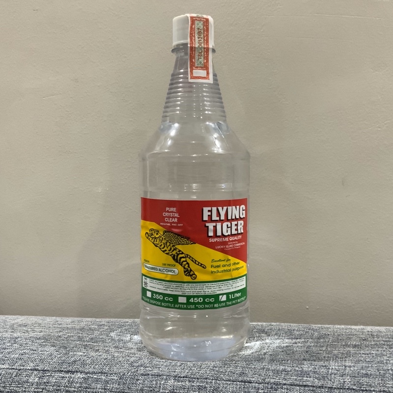 Flying tiger Denatured alcohol (1 liter) | Shopee Philippines