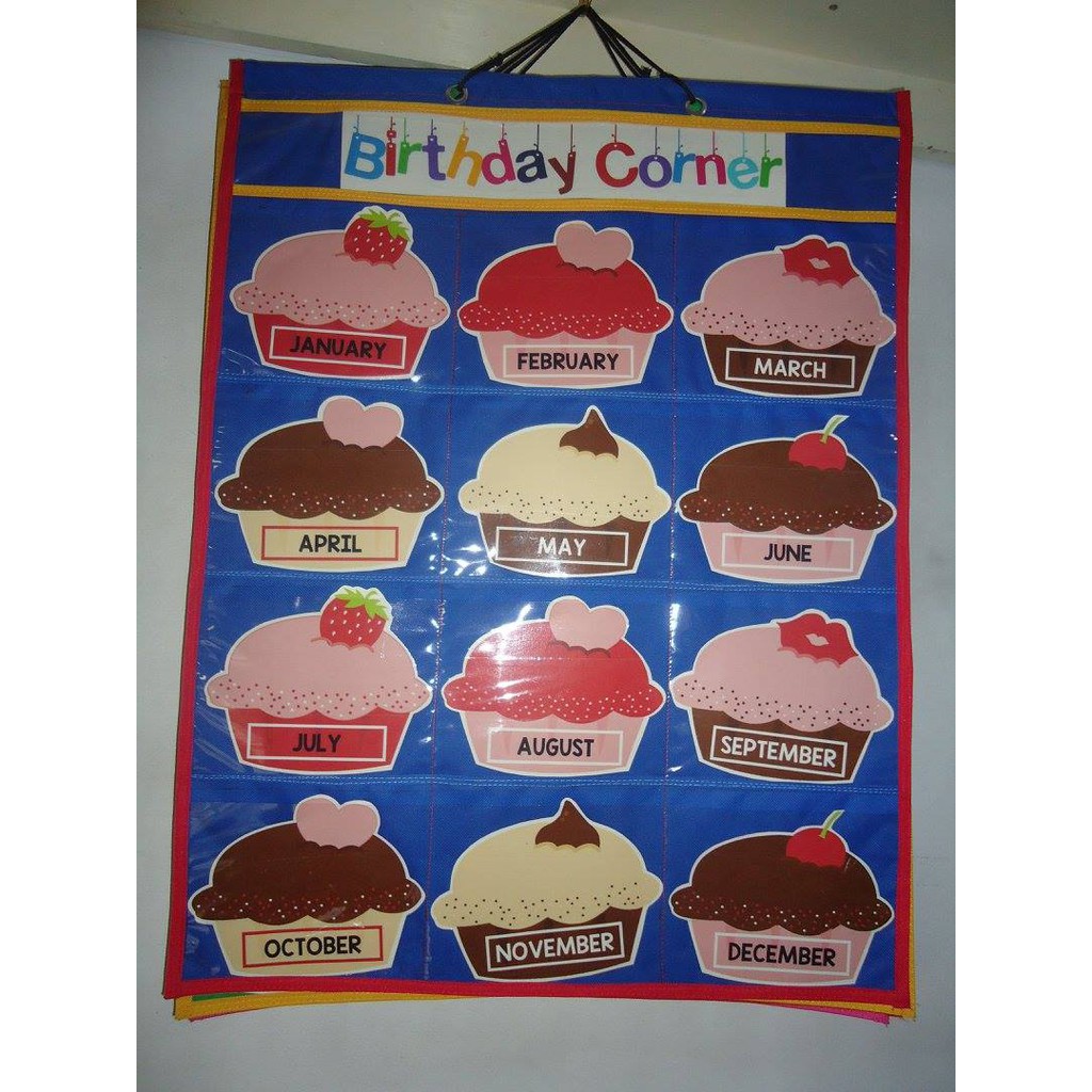 birthday corner for classroom and teachers MEDIUM CHART. shipped from ...