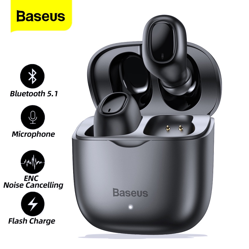 Baseus Wireless Earbuds W12 Bluetooth Earphone True Wireless Support ...