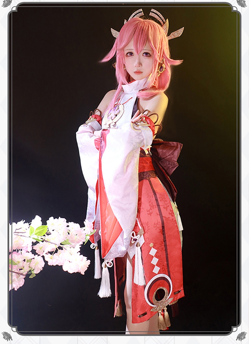 Genshin Impact Yae Miko Cosplay Costume Guuji Yae Cosplay Costume ...