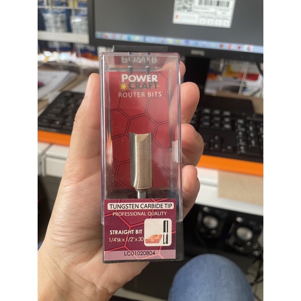 POWERCRAFT STRAIGHT BIT 1/2” diameter x 1/4” shank Original powercraft ...