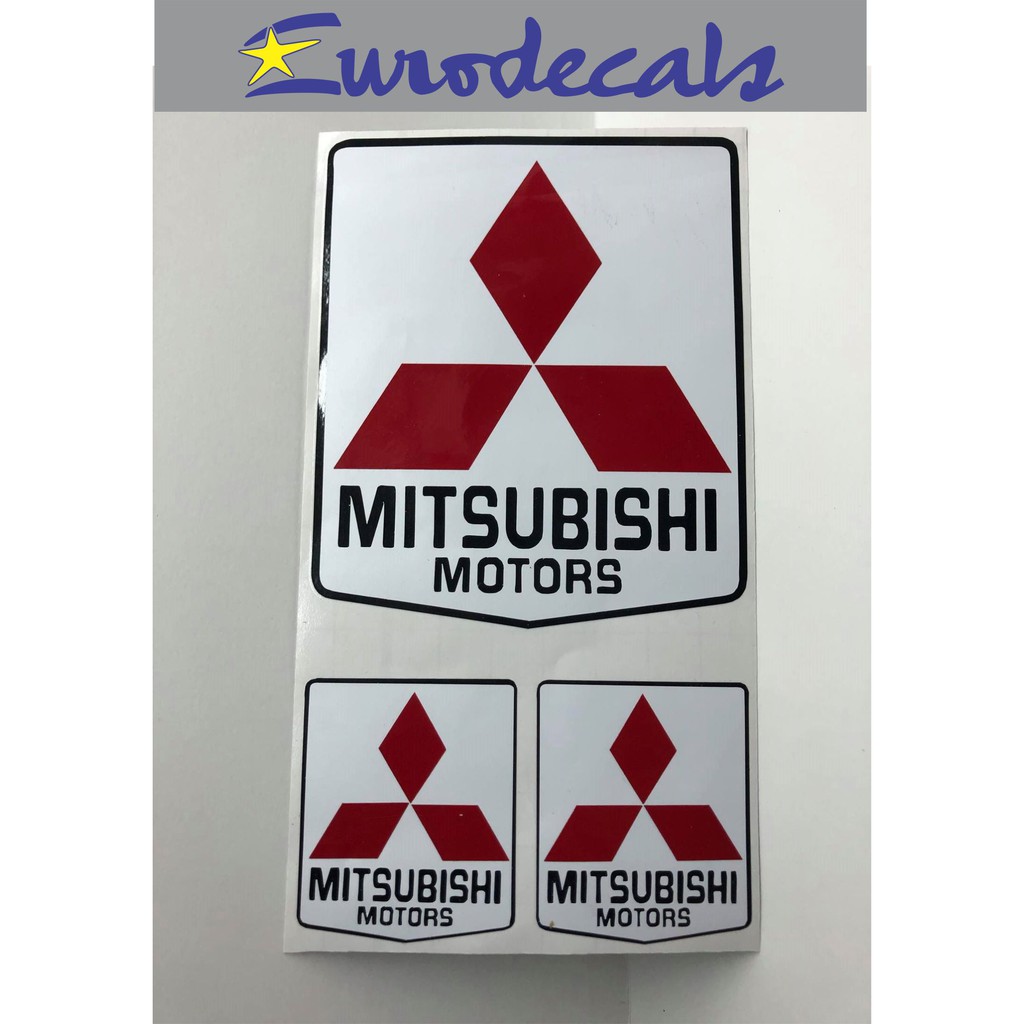 Eurodecals Mitsubishi Logo cut out sticker | Shopee Philippines