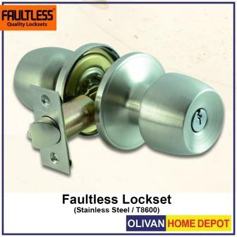 FAULTLESS Cylindrical Doorknob Lockset Entrance and Privacy-Tubular ...