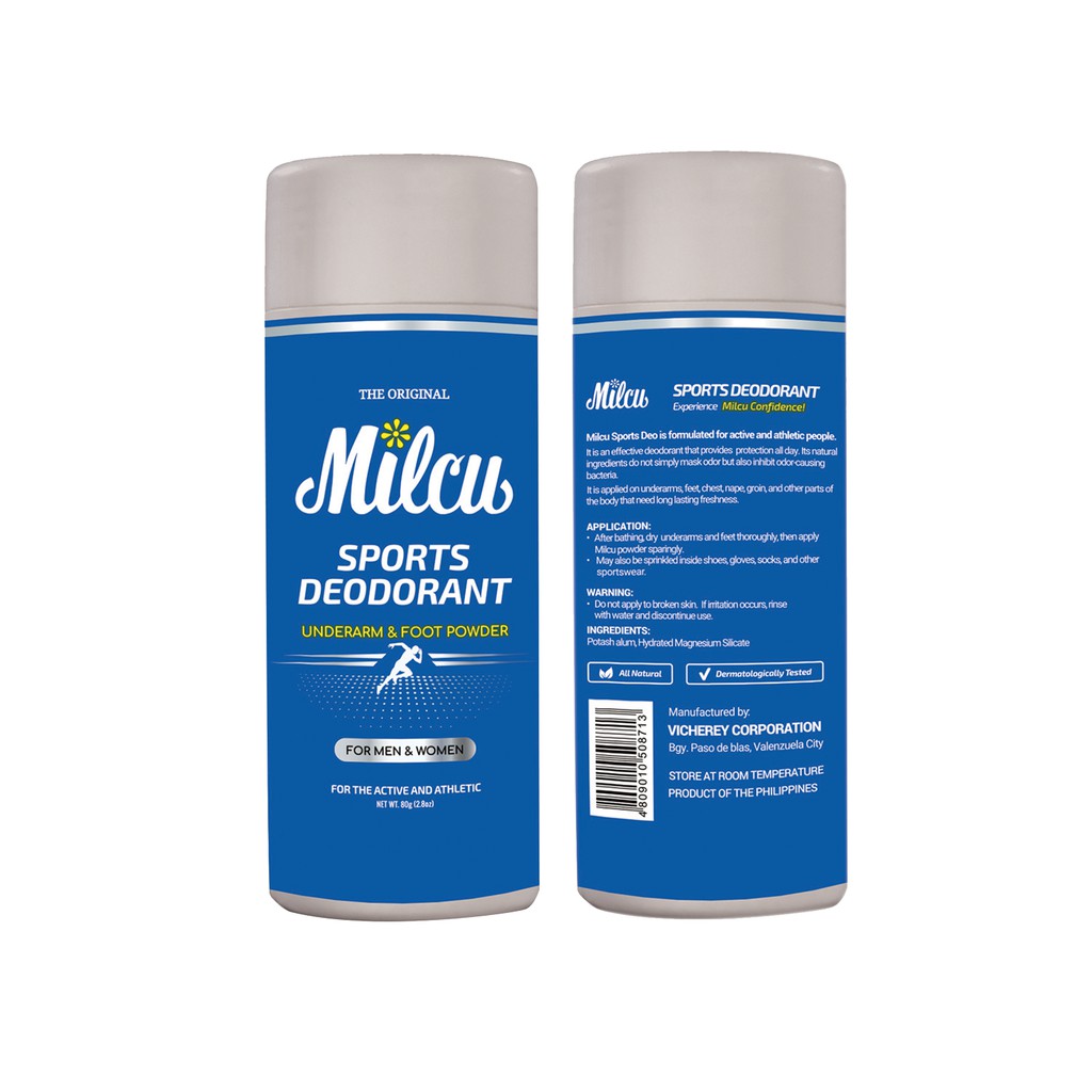 Milcu Sports Deodorant 80grams | Shopee Philippines