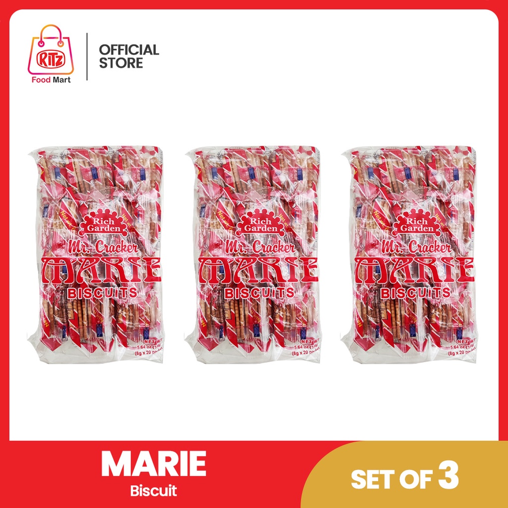 Rich Garden Cracker Marie - Set of 3 (60 packs) | Shopee Philippines