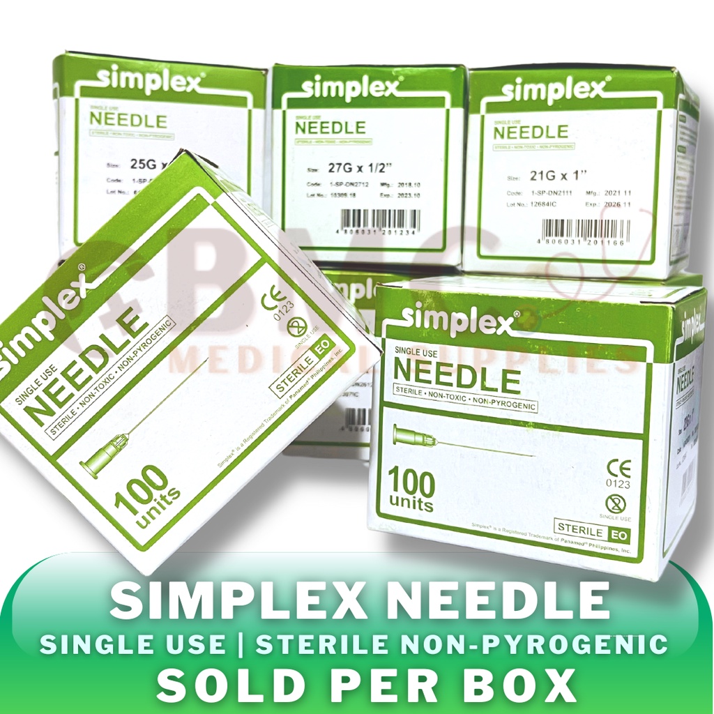 SIMPLEX NEEDLE (Sterile -Single Use) (G18, G19, G20, G23, G25, G27, G30 ...