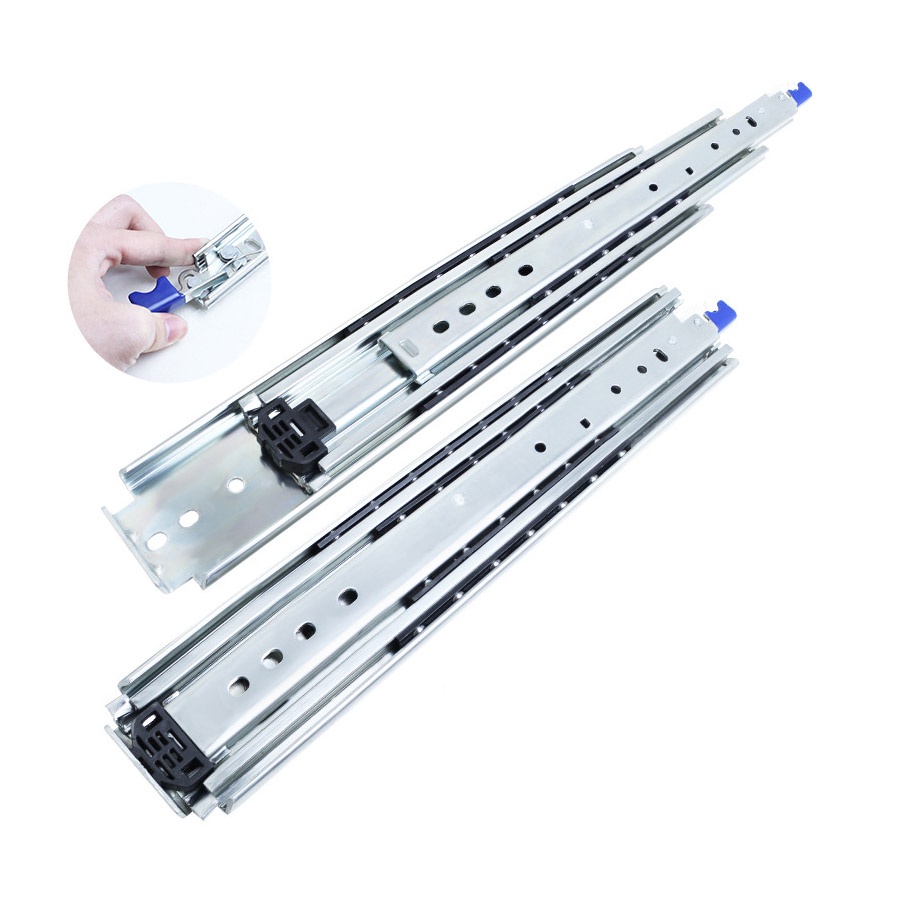 1 Pair Heavy Duty Drawer Slides with Lock Full Extension Ball Bearing ...