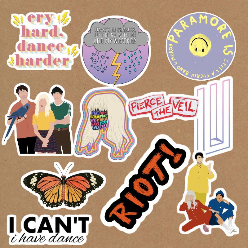 Paramore Stickers | Vinyl Matte Laminated Waterproof and Scratchproof ...