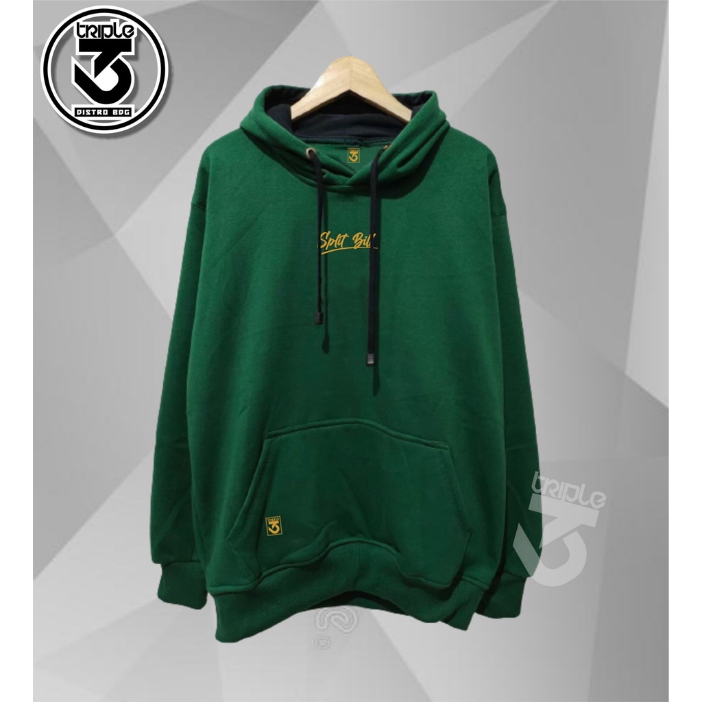 HIJAU Hoodie Men distro original brand Thick ori 333 distro Green Color ...