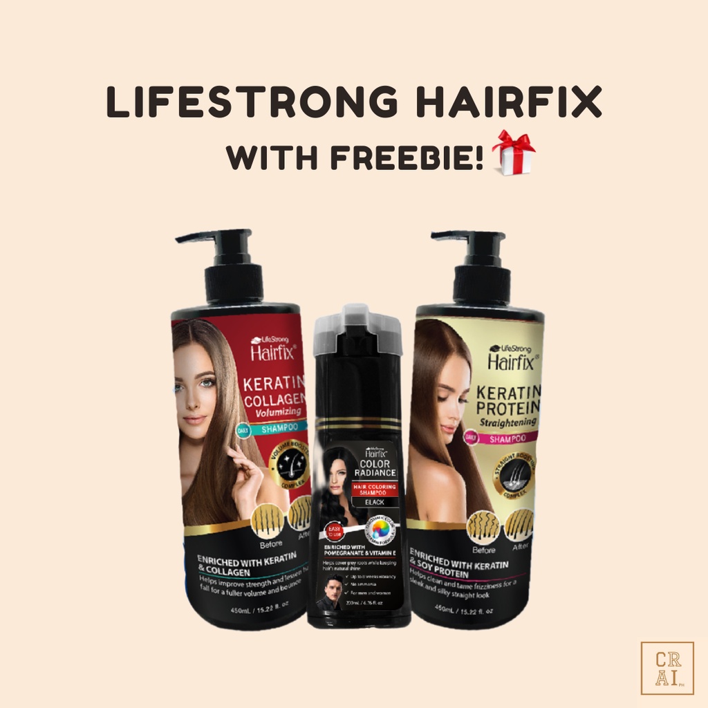 HAIRFIX LIFESTRONG PRODUCTS (Keratin Collagen Shampoo, Keratin Protein ...