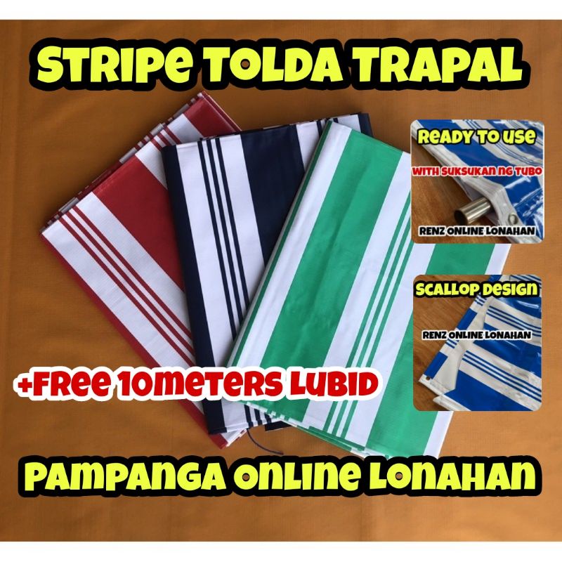 3x4 ft MAYAMA Awning Stripe ROLL UP ROLL DOWN Tolda Trapal Lona ...