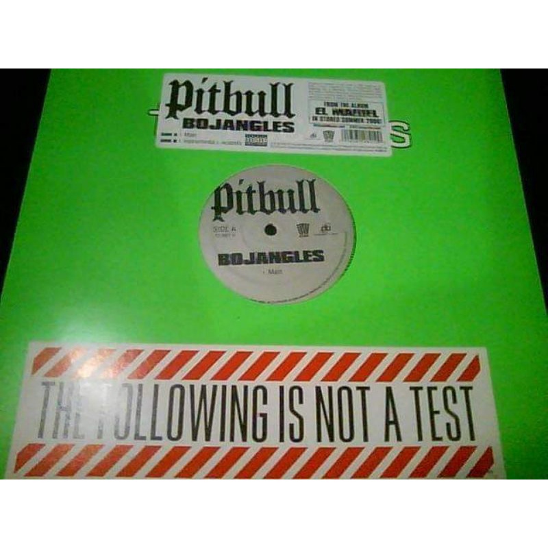 PITBULL - Bojangles 12" VINYL RECORD Hip Hop Rap music PLAKA LP ...
