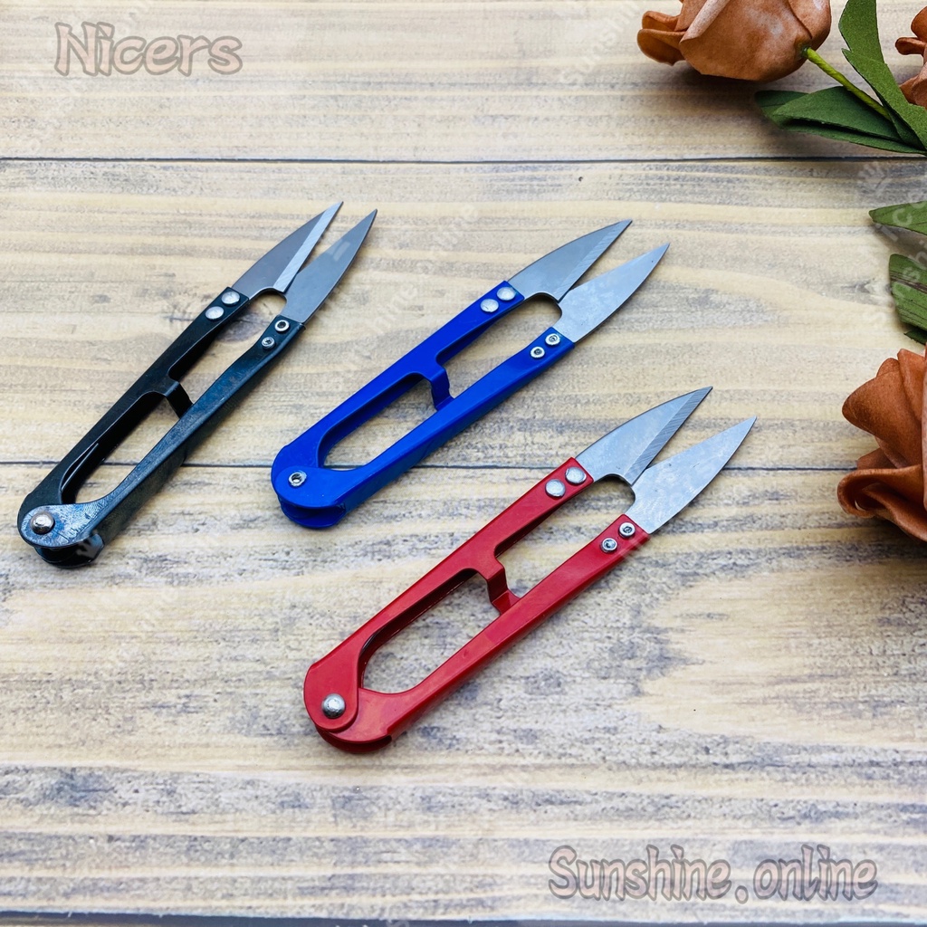 Embroidery Sewing Snip Scissors Gunting Spring Scissors Metal Thread ...