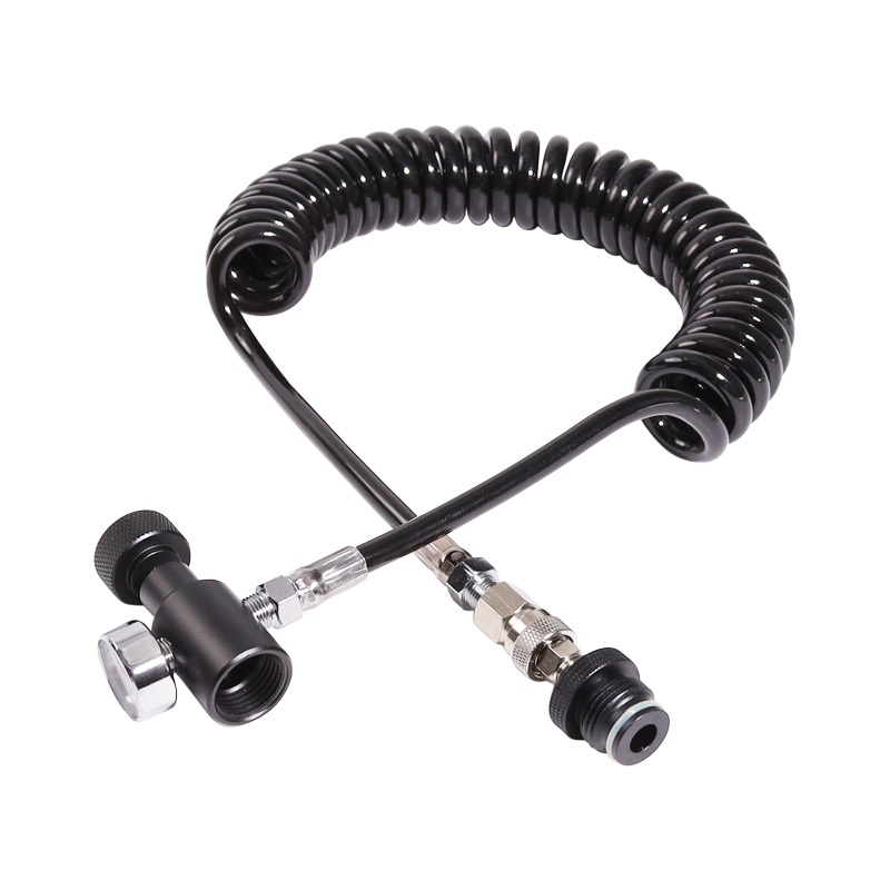 Paintball Co2 Remote Coil Hose Compressed Air with Slide Check | Shopee ...