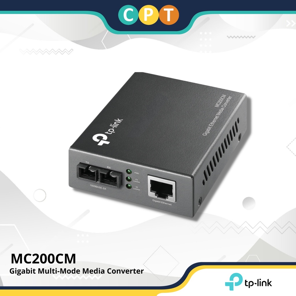 TP-Link MC200CM Gigabit Multi-Mode Media Converter | Shopee Philippines