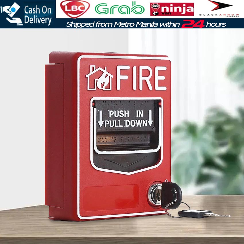 【Fast Delivery】9-28VDC Fire Alarm Switch System Manual Call Point ...
