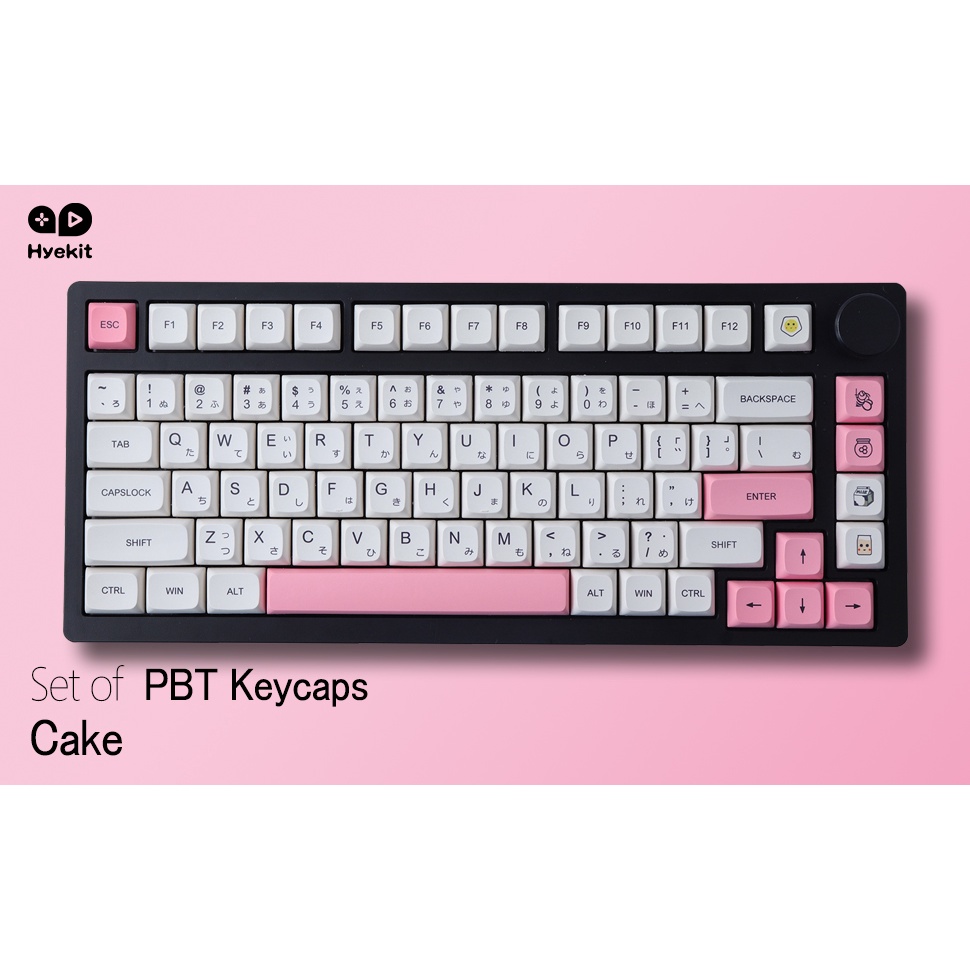 GMK Strawberry Milk Cake Keycaps 137 Keys PBT Dye-Sublimation Keycaps ...