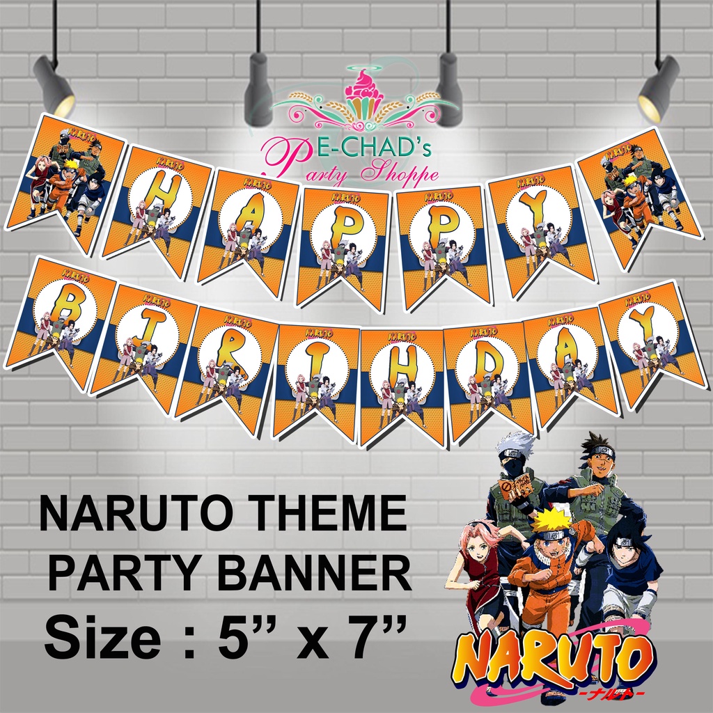 E-Chad_naruto_theme party banner | Shopee Philippines
