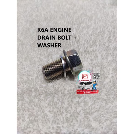 K6A ENGINE OIL DRAIN BOLT & WASHER TRANSFORMER VAN /WAGON /TRUCK DA64V ...