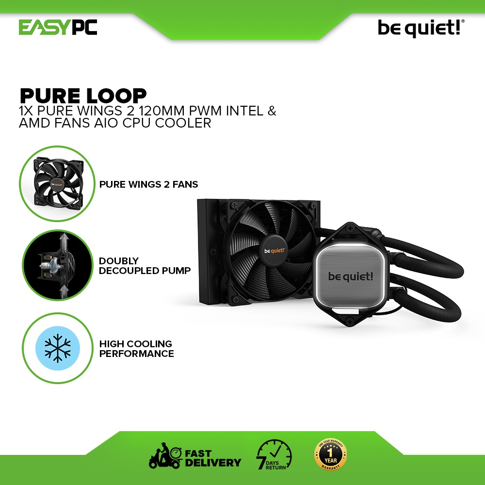 BeQuiet Pure Loop (BW005/BW006/BW007/BW008) - AIO CPU Cooler - Intel ...