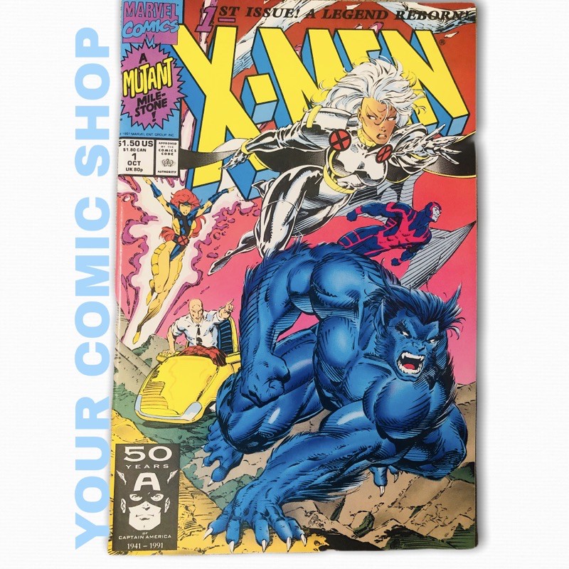 X Men 1 A Publisher Oct 1991 by Marvel Beast/Storm double cover. Cover ...