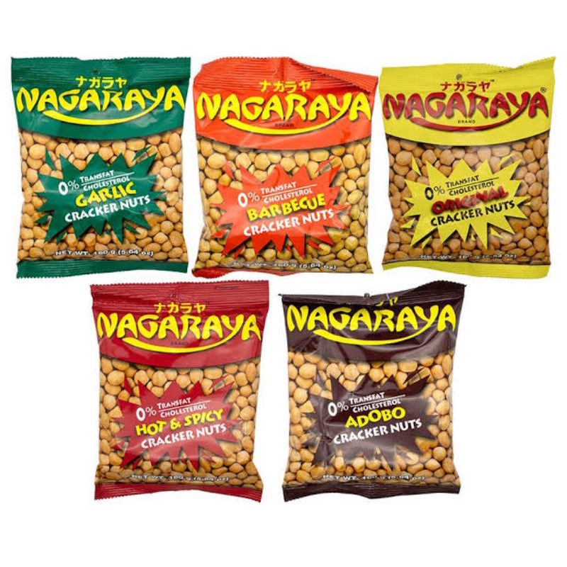 Nagaraya Cracker Nuts 40g/80g/160g/200gpack Sold in 3s | Shopee Philippines