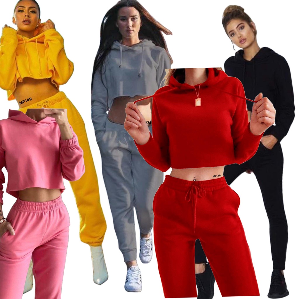 Ranley Terno /Coordinates (* crop hoodie pullover With jogger pants ...
