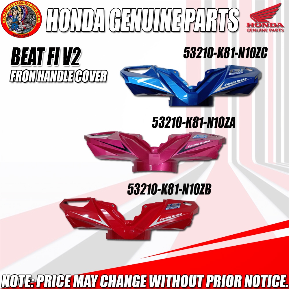 BEAT FI V2 FRONT HANDLE COVER PINK (HPI) (GENUINE: 53210-K81-N10Z ...