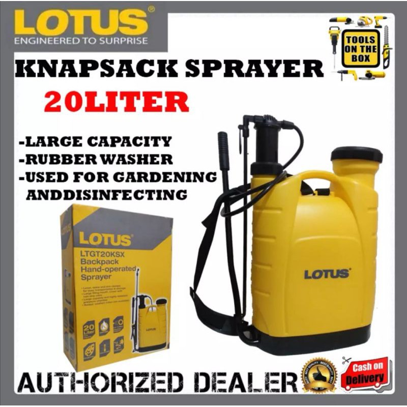 Lotus Knapsack Manual Sprayer 20 Liters | Shopee Philippines