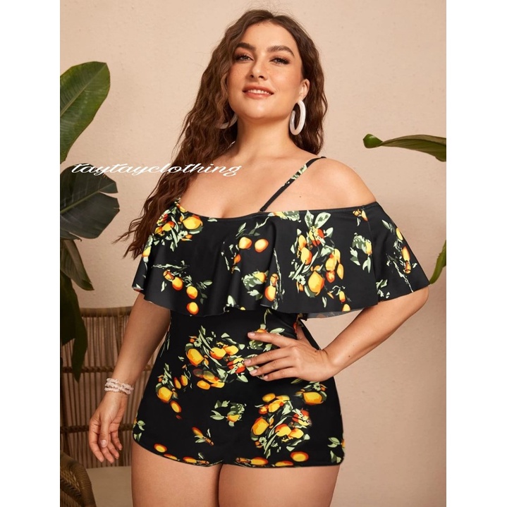 TAYTAY CLOTHING BY DYOSA.PH PLUS SIZE OFF SHOULDER [KEYNA] SWIMSUIT ...