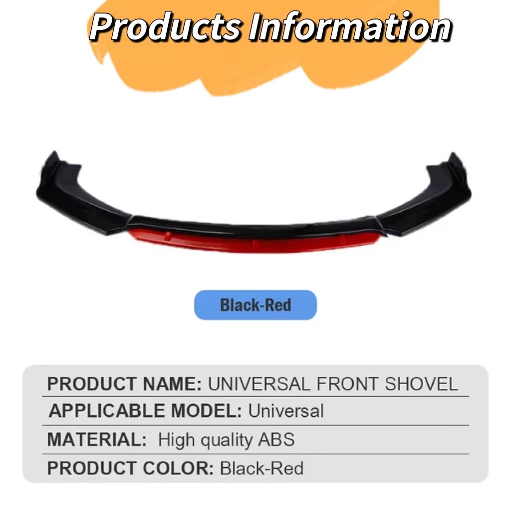 New Design 4Pcs Universal Car Front Bumper Lip Spoiler Splitter Body ...