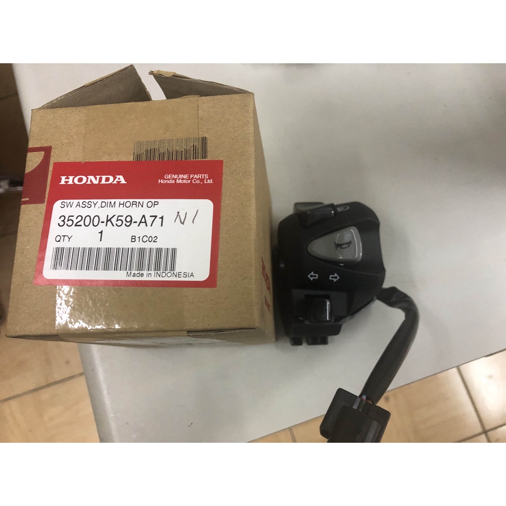 Honda Genuine Left Hand Switch Assembly 35200K59A71 for Click 125 v2 ...