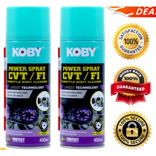 Koby power spray cvt /fi throttle body cleaner original 450ML | Shopee ...