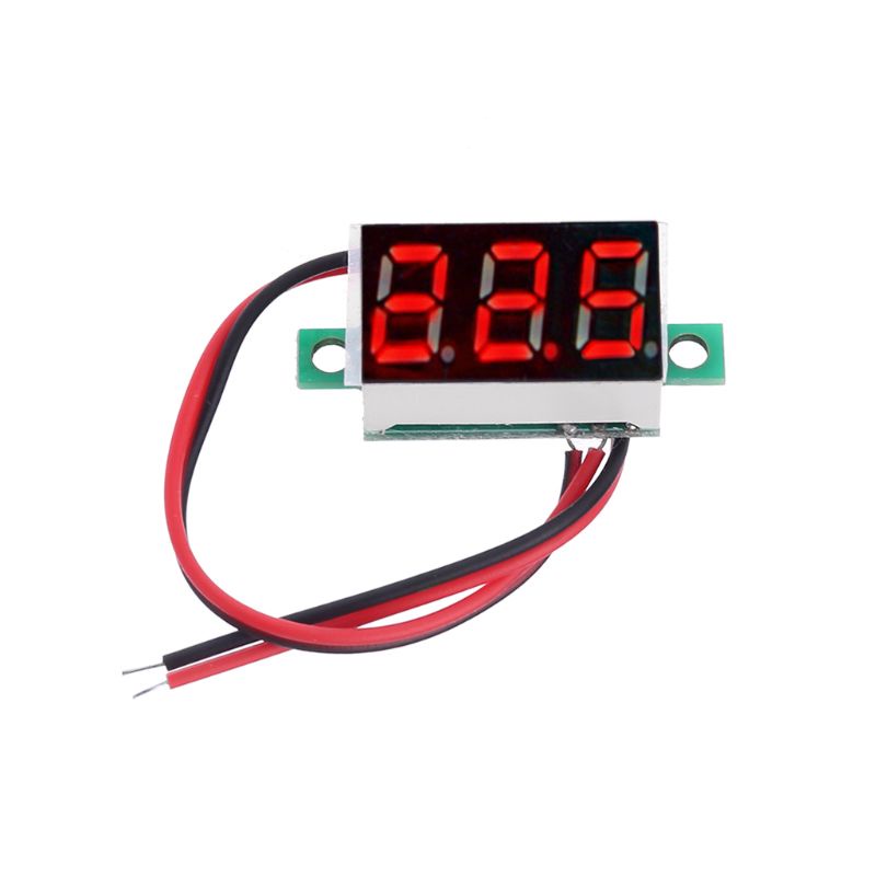 PCF* Portable 4 5-30V Two-wire for DC Voltage Meter Red LED Display ...