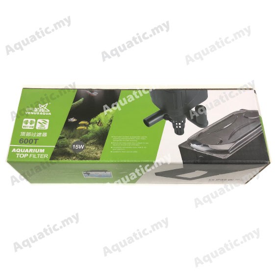 Venus Aqua 600T Aquarium Top Filter 15W (650L/H ,220-240V) | Shopee ...