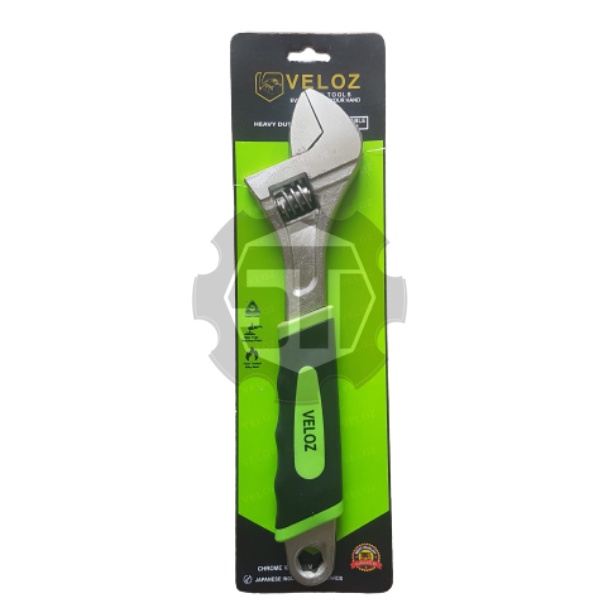 Veloz Key English 12 INCH Rubber HANDLE ANTI SLIP CHROME | Shopee ...