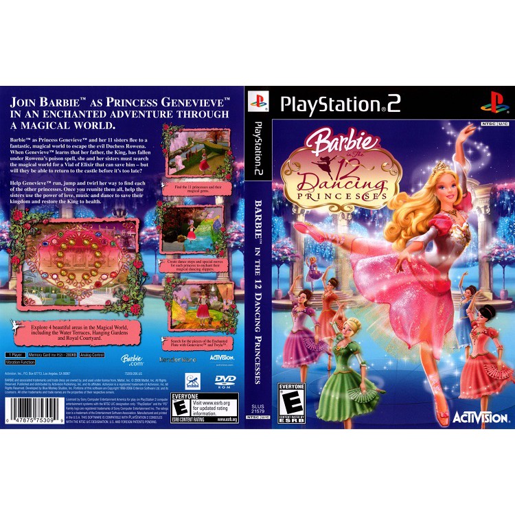 BARBIE IN THE 12 DANCING PRINCESSES [PS2 US : DVD5 1 Disc] | Shopee ...