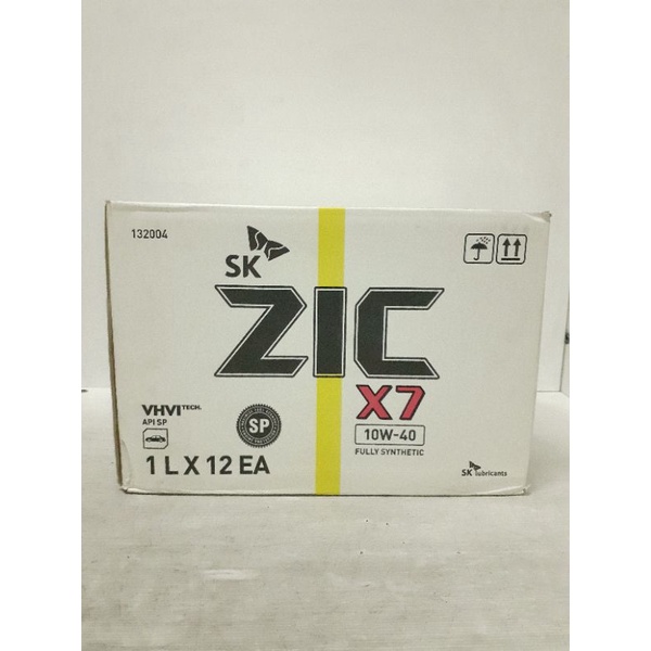 ZIC X7 10W-40 GAS FULLY SYNTHETIC (1 BOX / 12 LITERS) | Shopee Philippines